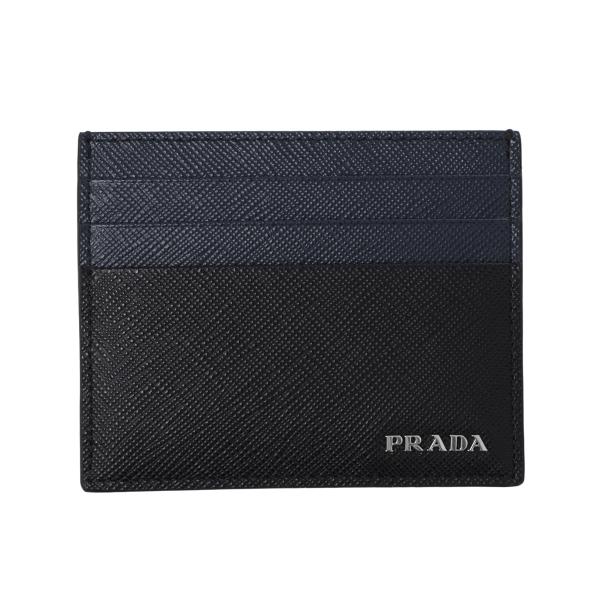 プラダ / PRADA / カードケースサイズ：約縦8cm×横10cm×厚み-cm素　材：レザーカラー：NERO×BALTICO ブラック品　番：2mc025 2fpj f0g52提　供：【返品送料無料】検索用： メンズ OO10907OO...
