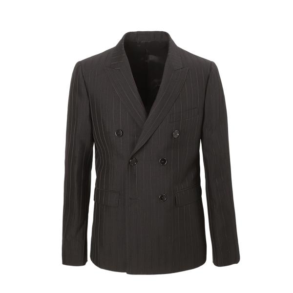 【アウトレット】セリーヌ / CELINE / ダブルジャケットモデル：VESTE CARNABY 6B COL CRANTEサイズ：44, 46, 48素　材：表地:100%ウール / 裏地:100%ビスコースカラー：BLACK×MARR...