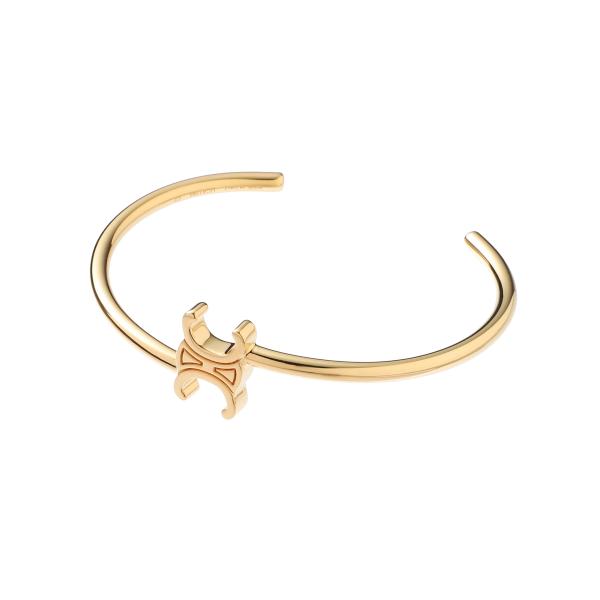 セリーヌ / CELINE / バングル【2026年春夏新作】モデル：TRIOMPHE ASYMMETRIC CUFFサイズ：1, 2素　材：ブラスカラー：GOLD ゴールド品　番：460pq 6bra 35or提　供：【返品送料無料】検索...