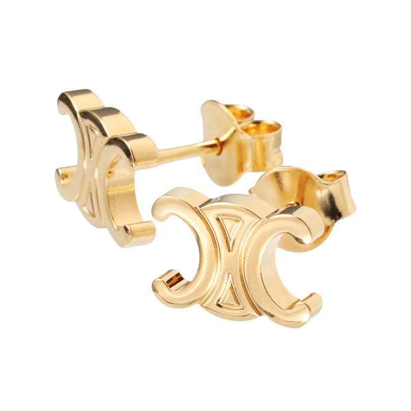 セリーヌ / CELINE / ピアス【2026年春夏新作】モデル：TRIOMPHE STUDSサイズ：約縦0.7cm×横1cm素　材：ブラスカラー：GOLD ゴールド品　番：461cy 6bra 35or提　供：【返品交換不可】検索用： ...