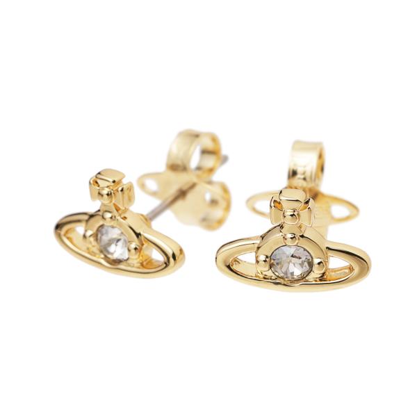ヴィヴィアンウエストウッド / Vivienne Westwood / ピアス【2025年秋冬新作】モデル：NANO SOLITAIRE EARRINGSサイズ：約縦1cm×横1cm素　材：ブラスカラー：GOLD×SILVERSHADE ゴ...