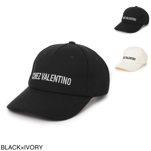 【5万円均一】ヴァレンティノガラヴァーニ / VALENTINO GARAVANI / ベースボールキャップモデル：CHEZ VALENTINO COTTON BASEBALL CAP WITH EMBROIDERYサイズ：58, 59素　...
