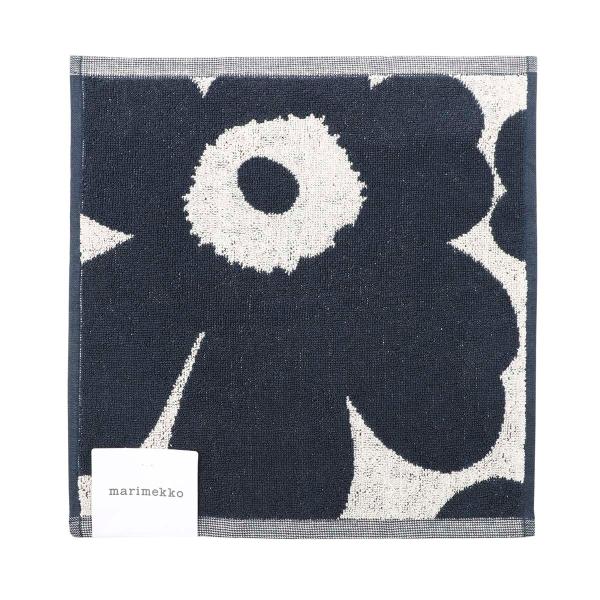 マリメッコ / marimekko / ミニタオルモデル：UNIKKO 30×30cmサイズ：約縦30cm×横30cm素　材：85%コットン 15%リネンカラー：COTTONDARKBLUE ブルー品　番：070528 074032 851...