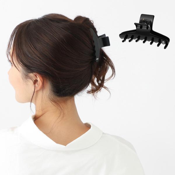 アレクサンドルドゥパリ / ALEXANDRE DE PARIS / マウンテンヘアクリップモデル：TIMELESS LES CLASSIQUES CLICHY PINCE MEDIUMサイズ：約縦4cm×横8.5cmカラー：NOIR ブラ...