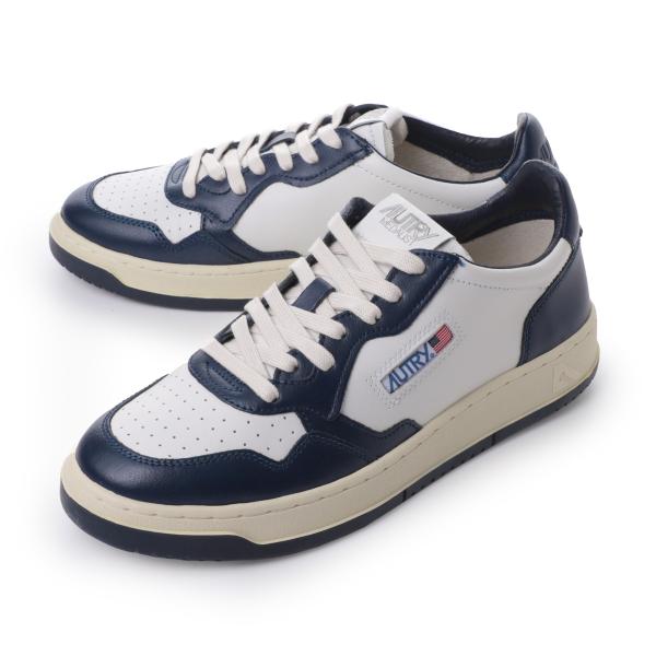 オートリー / AUTRY / スニーカーモデル：MEDALIST LOW BICOLOR SNEAKERSサイズ：40, 41, 42, 43素　材：アッパー:レザー / ソール:ラバーカラー：WHITE×BLUE マルチカラー品　番：a...