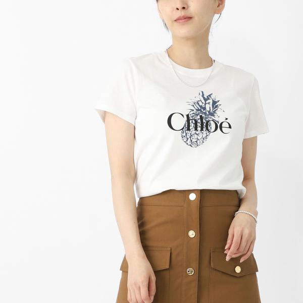クロエ / Chloe / クルーネックTシャツ / KIDS キッズ【2026年春夏新作】モデル：ロゴ ロゴTサイズ：12, 14素　材：表地:100%コットンカラー：OFFWHITE ホワイト品　番：c20855 117 offwhit...