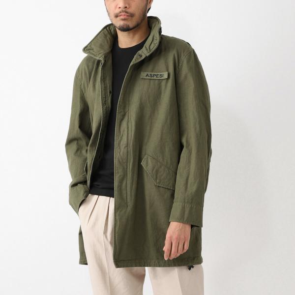 アスペジ / ASPESI / コートモデル：RUMBLE ランブルサイズ：XS, S, M, L, XL素　材：表地:72%コットン 28%リネンカラー：MILITARY グリーン品　番：ci27 p068 85169提　供：【返品送料無...