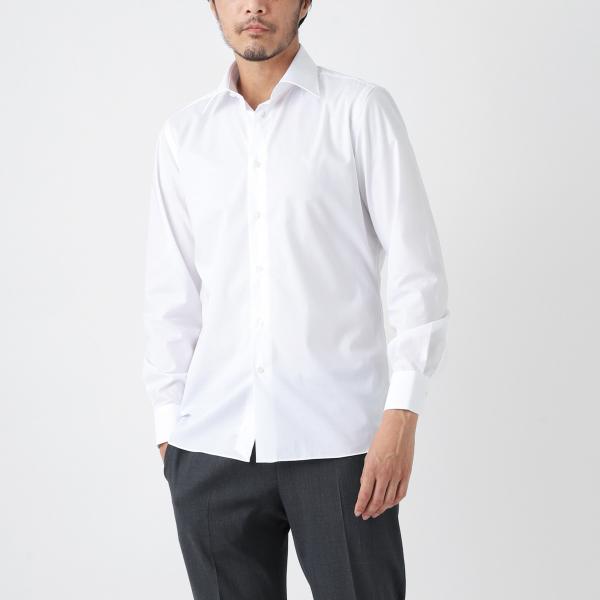 ボリエッロ / BORRIELLO / レギュラーカラーシャツ【2025年秋冬新作】サイズ：37, 38, 39, 40, 41, 42, 43, 44素　材：表地:100%コットンカラー：WHITE ホワイト品　番：forcella j8...