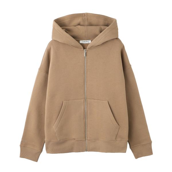 エスマックスマーラ / S Max Mara / ジップアップ パーカ / フーデッド スウェットシャツモデル：JULIA コットン ジャージー スウェット ロゴ刺繍サイズ：XS, S, M, L素　材：表地:88%コットン 8%ポリアミド...