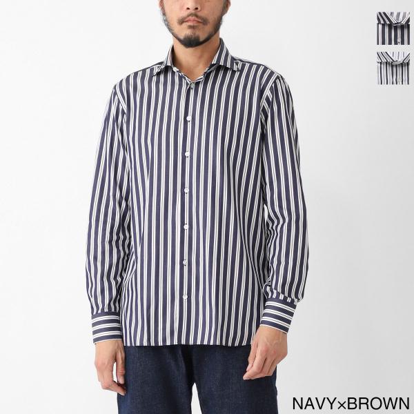 ボリエッロ / BORRIELLO / ワイドカラー シャツ / セミワイドカラー フレンチカラー【2025年秋冬新作】モデル：MARECHIARO SLIM FITサイズ：38, 39, 40, 41, 42素　材：表地:100%コットン...