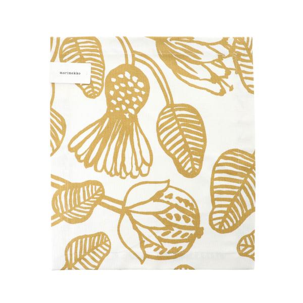 マリメッコ / marimekko / ランチョンマット / プレイスマットモデル：Tiara Placemat 35x40 cmサイズ：約縦35cm×横40cm×厚み-cm素　材：100%コットンカラー：WHITE×GOLD マルチカラー...