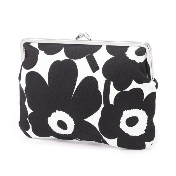 マリメッコ / marimekko / ポーチモデル：Puolikas Kukkaro Mini Unikkoサイズ：約縦15cm×横20cm素　材：100%コットンカラー：WHITE×BLACK ブラック品　番：091497 075054...