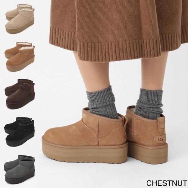 アグオーストラリア / UGG Australia / ブーツ / ムートンブーツ【2025年秋冬新作】モデル：CLASSIC ULTRA MINI PLATFORMサイズ：5, 6, 7, 8素　材：アッパー:レザー / ソール:ラバー品...