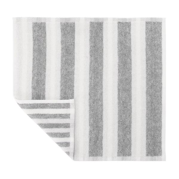 マリメッコ / marimekko / ミニタオルモデル：KAKSI RAITAAサイズ：約縦30cm×横30cm素　材：100%コットンカラー：GREY×WHITE グレー品　番：071228 191提　供：【3,850円(税込)以上で送...