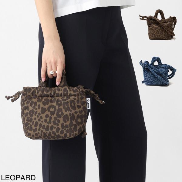 オレンド / OLEND / ショルダーバッグ 3WAY / バックパックモデル：MICRO ONA SOFT BAG マイクロ オナ ソフトバッグ レオパードサイズ：約高さ16cm×上辺21cm×底辺16cm×奥行10cm×ショルダー10...
