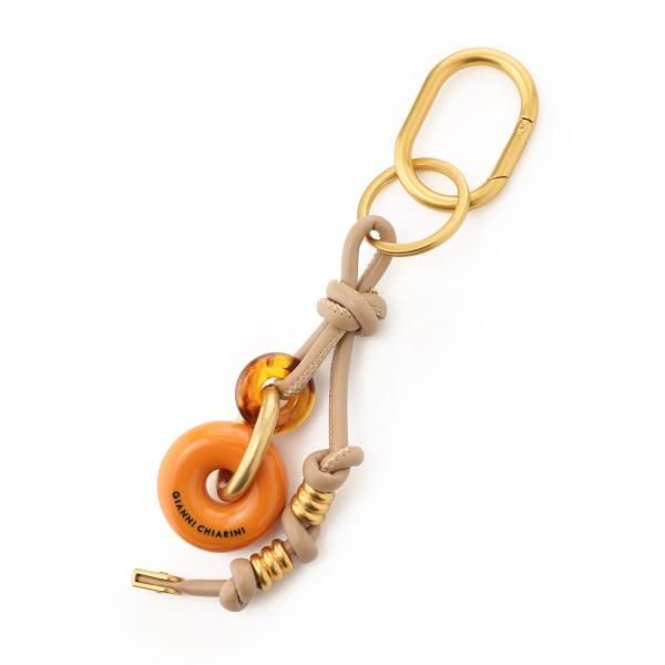 ジャンニ キアリーニ / GIANNI CHIARINI / キーリング / バッグチャームMIX【2026年春夏新作】モデル：DONUT CHARM レザー ドーナッツシェイプ バッグチャームサイズ：約全長18cm素　材：ファブリック /...