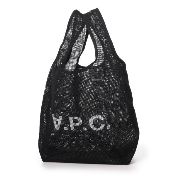 アーペーセー / A.P.C. / トートバッグ / ショッピングバッグモデル：REBOUNDサイズ：約縦52cm×横42.5cm×奥行15cm×ショルダー0cm×ハンドル40cm×重量0.24kg素　材：100%ポリエステルカラー：BLA...