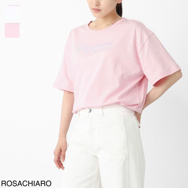 プッチ / PUCCI / クルーネックTシャツ / KIDS キッズ ガールズ【2026年春夏新作】モデル：ロゴ スタッズ カラー2色サイズ：12, 13, 14素　材：表地:100%コットン品　番：py8b31 z3672提　供：【返品...