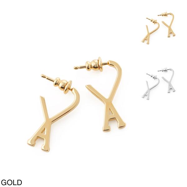 アミ / AMI / ピアス【2025年秋冬新作】モデル：AMI DE COEUR SMALL HOOPSサイズ：約縦2.5cm×横1.3cm素　材：ブラス品　番：ujw924 361提　供：【返品交換不可】検索用： レディース CCGLD...