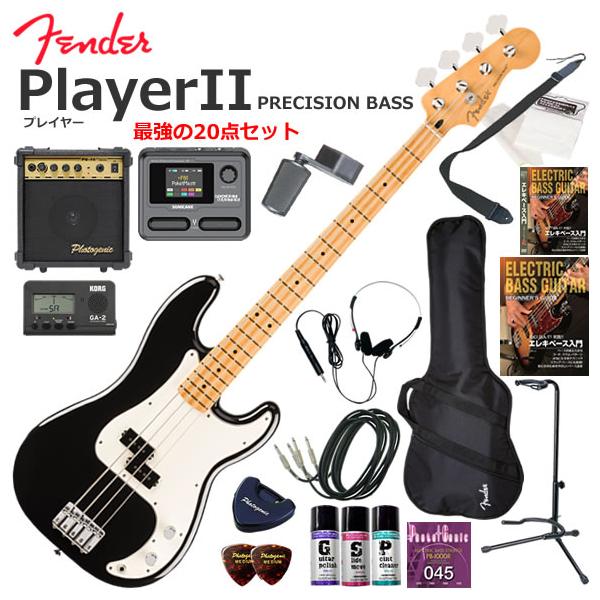 メキシコ製フェンダー。Player II Precision Bassは、時代を超越したフェンダーの魅力を放ちながらも、その中身は現代プレイヤー向けにデザインされています。Modern "C"シェイプのネックバックにはシルキーなサテンウレタ...