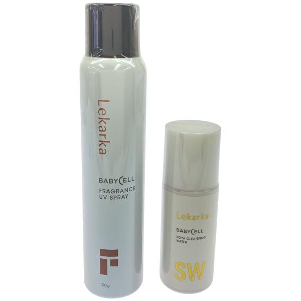 LEKARKA ソヤクレンジングウォーター 100mL &amp; フレグランスUVカットスプレー 100g 2個セット状態ランク： 未使用のお品です。一定期間保管、展示されていた場合などありますが、まだ使用されていない商品です検品、商品画...