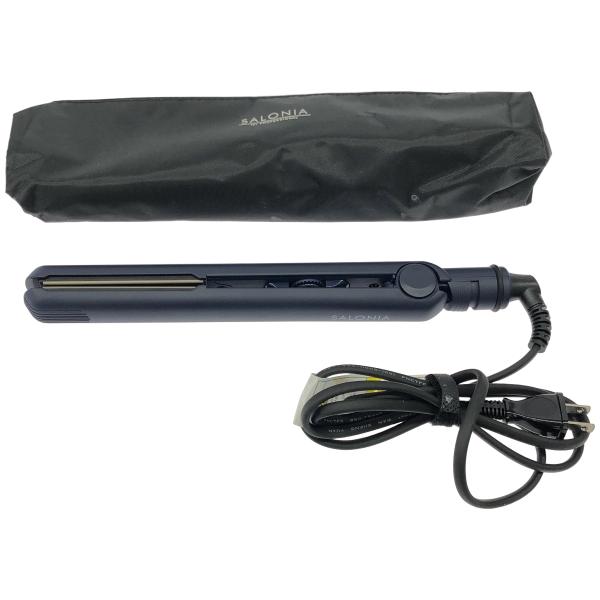 SALONIA サロニア ストレートアイロン ヘアアイロン 15mm 海外対応 SL-004SNV ネイビー中古のお品です。本商品は、画像に写っている商品内容が正確なセット内容です。  まれに商品名の表記ゆれが発生する場合がございますが、画...