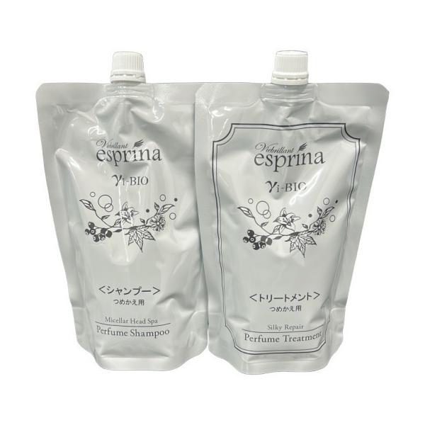 ヴィブリアン エスプリーナ 美BIO ミセラーヘッドスパ パフューム シャンプー 450mL＆シルキーリペア トリートメント 450mL 詰替用JANコード：8809962370242＆8809962370259状態：未使用 一定期間保管、...