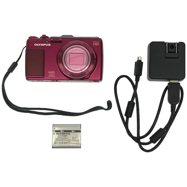 OLYMPUS デジタルカメラ SH-25MR RED中古のお品です。本商品は、画像に写っている商品内容が正確なセット内容です。  まれに商品名の表記ゆれが発生する場合がございますが、画像が正しい情報となりますので、必ず画像をご確認ください。