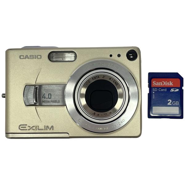 CASIO EXILIM ZOOM EX-Z40 GN マスカットグリーン中古のお品です。本商品は、画像に写っている商品内容が正確なセット内容です。  まれに商品名の表記ゆれが発生する場合がございますが、画像が正しい情報となりますので、必ず...