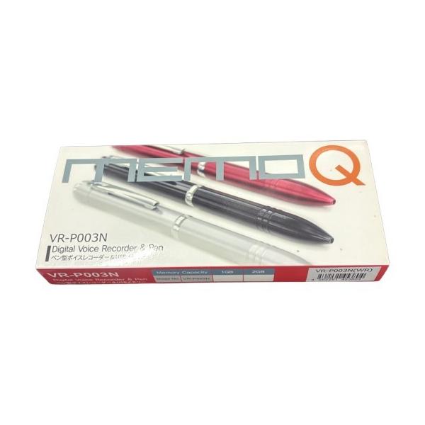 【製品仕様】商品名　　　：MEMOQ ペン型ボイスレコーダー＆USBメモリー VR-P003N　JANコード　 ：4562261453804　メーカー　　：型番　　　　：　　　　　　　　状態ランク　：未使用                 ...