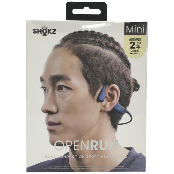 Shokz OpenRun Mini 骨伝導イヤホン ミニサイズ ブルー中古のお品です。
