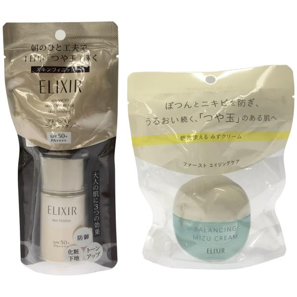 エリクシール アドバンスド スキンフィニッシャー 30mL &amp; リフレ バランシング みずクリム 保湿クリーム 60g 2個セット未使用のお品です。一定期間保管、展示されていた場合などありますが、まだ使用されていない商品です検品、商...