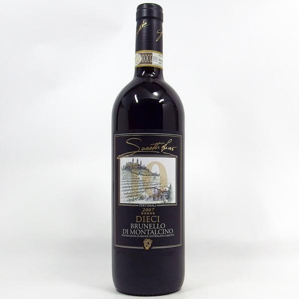 Sassetti Livio ? Pertimali Brunello di Montalcino Dieci赤　フルボディ産地　イタリア/トスカーナブドウ品種　サンジョベーゼ・グロッソ100％樽熟成　スラヴォニアンオークで36ヶ月熟成アル...