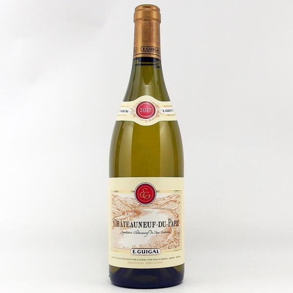 E.Guigal Chateauneuf-Du-Pape白　辛口産地　フランス/コート・デュ・ローヌ/シャトーヌフ・デュ・パプブドウ品種　グルナッシュブラン45％、ルーサンヌ25％、クレレット15％、ブールブーラン10％、ピクプール3％、ピ...