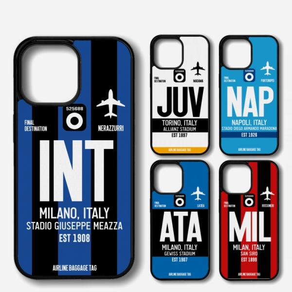 イタリア・セリエAリーグ サッカーチームスローガン / ジャージ モチーフ スマホカバー ユニフォーム コンセプト[対応機種] iPhone 15 / 15Pro / 15Pro Max / 15Plus14 / 14Pro / 14 Pr...