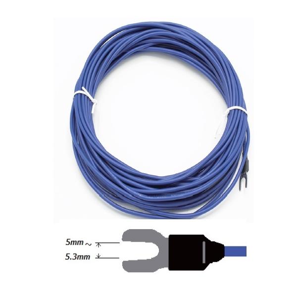 ネコポス対応商品(送料330円)●IV線長さ：10m●Ｙ端子径：5mm〜5.3mm【特徴1】：引き回しに柔軟性があるHK IV線を使用【特徴2】：端子付きで重量も軽いので移動運用にも最適