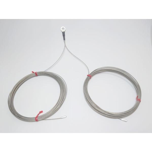 ●ネコポス対応商品(送料330円)※複数個ご購入の場合、対応できない場合があります。　その場合宅配便に切り替えさせて頂きます。 　注文承諾メールにて送料を変更し、ご連絡させて頂きます。アース用カウンターポイズセットステンレスワイヤー　10m...