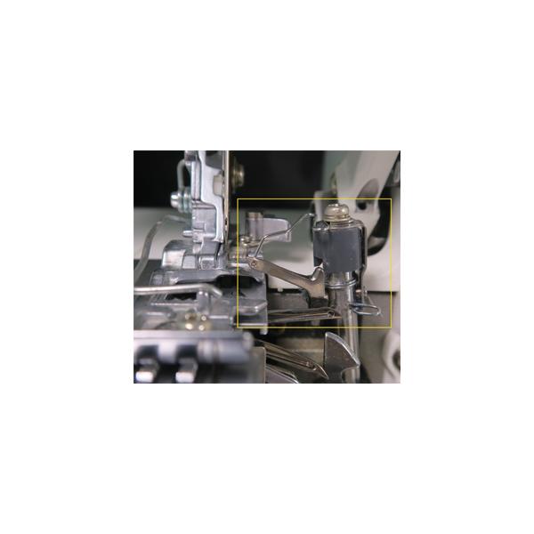 3本／4本糸ロックミシンで2本糸縁かがりや飾り縫いができます。◎上ルーパーに被せて使い、下ルーパー糸と針糸の2本糸で縫うことができます。生地の縫い合わせはできませんが、2本の糸で手軽に縁かがりができます。【対応機種】MO-345DC,MO-...