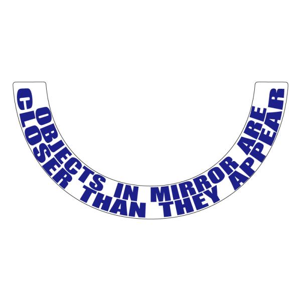 ※文字タイプを変更できます(画像3枚目参照)※※変更等がない場合、画像1枚目が発送されます※※１枚※「OBJECTS IN MIRROR ARE CLOSER THAN THEY APPEAR」訳：鏡で見るよりも、思った以上に対象は近くにい...