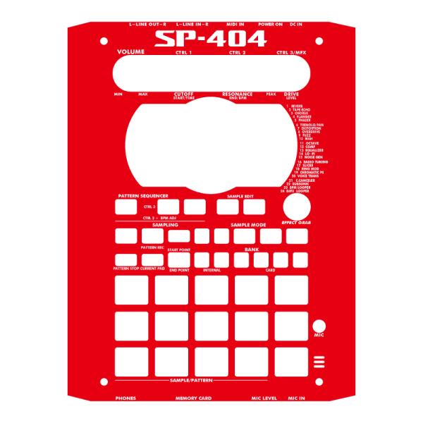 ローランドSP-404サンプラーのカスタムスキンです。ロゴはSP-404ですが、消すことも出来るのでご要望欄でお知らせください。ご要望が無い場合はロゴありで発送します。既存のパネルに物足りなくなったら思い切って個性的にカスタムしちゃいましょ...