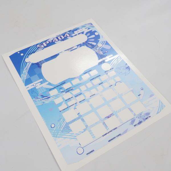 ローランドSP-404サンプラーのカスタムスキンです。爽やかな夏のイメージで作成しました。ロゴはSP-404ですが、消すことも出来るのでご要望欄でお知らせください。ご要望が無い場合はロゴありで発送します。既存のパネルに物足りなくなったら思い...