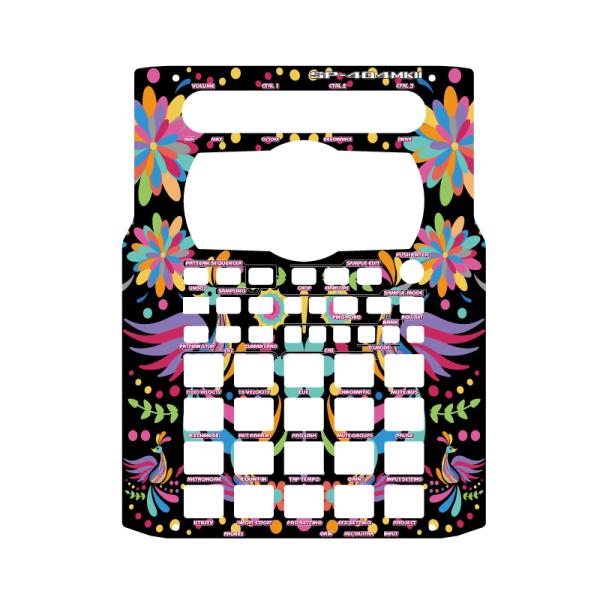 ローランドSP-404MK2サンプラーのカスタムスキンステッカーです。可愛らしい鳥と花のイラストです。ポップなイメージになります。パネルに直接貼ってカスタムできます。ローランド新作サンプラーをどこよりも早くオリジナルに変身できますよ♪もちろ...