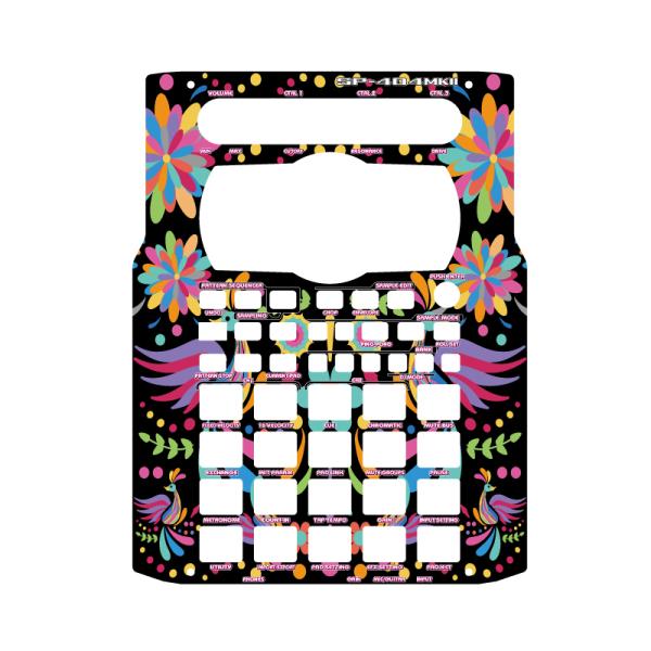 ローランドSP-404MK2サンプラーのカスタムスキンステッカーです。可愛らしい鳥と花のイラストです。ポップなイメージになります。パネルに直接貼ってカスタムできます。ローランド新作サンプラーをどこよりも早くオリジナルに変身できますよ♪もちろ...