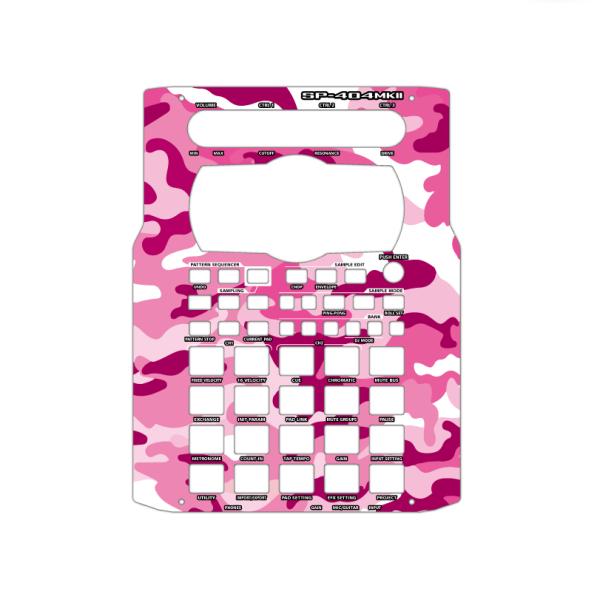 ローランドSP-404MK2サンプラー カスタムスキンステッカー【迷彩カラー】※本体は付属しません※ポップなカラーの迷彩で可愛くカスタム！☆(パネルに直接簡単に貼ることが出来ます)ローランド新作サンプラーをどこよりも早くオリジナルに変身でき...