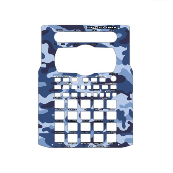 ローランドSP-404MK2サンプラー カスタムスキンステッカー【迷彩カラー】※本体は付属しません※ポップなカラーの迷彩で可愛くカスタム！☆(パネルに直接簡単に貼ることが出来ます)ローランド新作サンプラーをどこよりも早くオリジナルに変身でき...