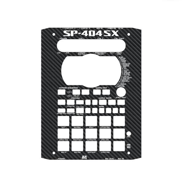 ローランド SP-404SX サンプラーのカスタムスキンステッカーです。シンプルなカーボン調に仕上がります。パネルに直接簡単に貼ることが出来ます。※ステッカーは印刷です。本物のカーボンではありません。ローランド新作サンプラーをどこよりも早く...