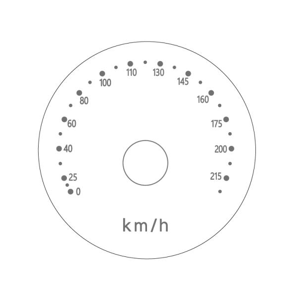 逆輸入車などのマイル表示スピードメーターのレンズに貼るだけ！透明素材に白印刷のステッカーで、簡単にキロ表示メーターに早変わり！サイズは、直径6.3cmです。適合車種…HONDA→CB750FOUR/CB750Kシリーズステッカー以外は商品に...