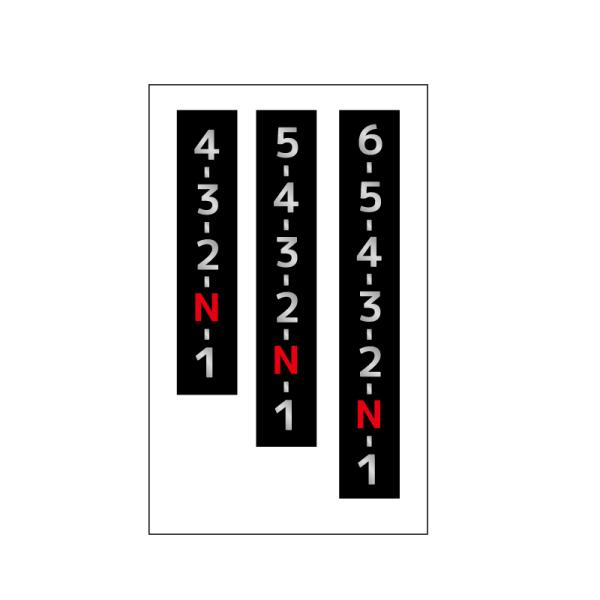 車検のシフトパターン表記はこれ１枚で解決！バイク用のシフトパターンステッカーです。セット内容は、４速・５速・６速が１枚ずつ入っております。屋外使用も可能な耐久性に優れた素材です。サイズは、４速→横0.7cm×縦3.3cm５速→横0.7cm×...