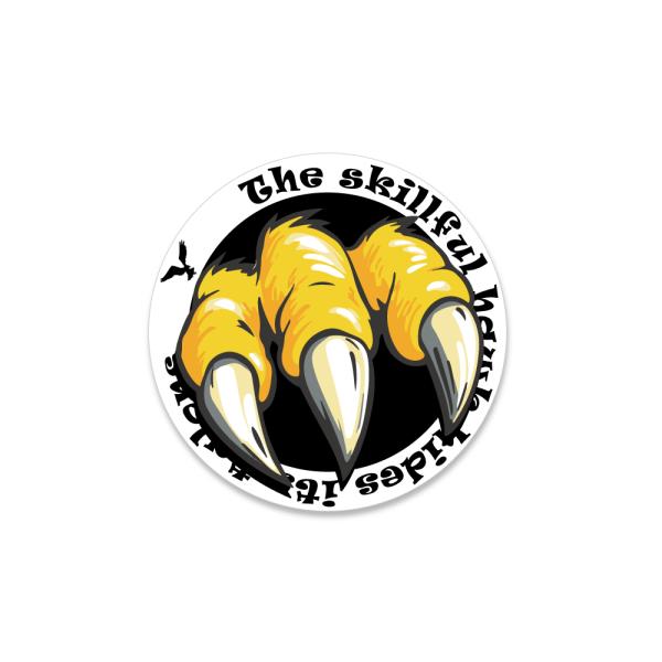 商品は1枚目の画像のカラー1枚ですアメリカンタイプの名言ステッカー★The skillful hawk hides its talons★能ある鷹は爪を隠す。雨風に強く、車やバイクのボディにも貼れちゃいます。人気の高い漢字ステッカーになって...