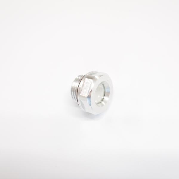 ランブレッタのオイルレベルプラグです。フロント側に装着されているマグネット無しのレベルプラグです。GANTER-GRIFFの中が見える窓付きのタイプです。浸食、劣化で折れたり割れてしまうことが多い部分です。製造国、メーカーで耐久性がかなり左...